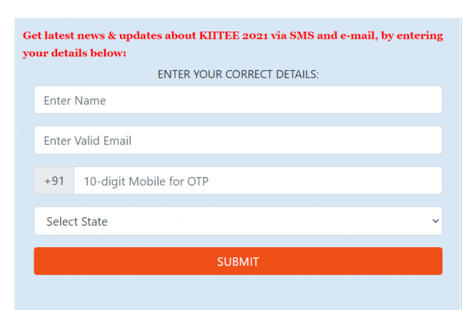 Slot booking begins for the KIITEE and VITEEE 2021 at sarvgyan.com