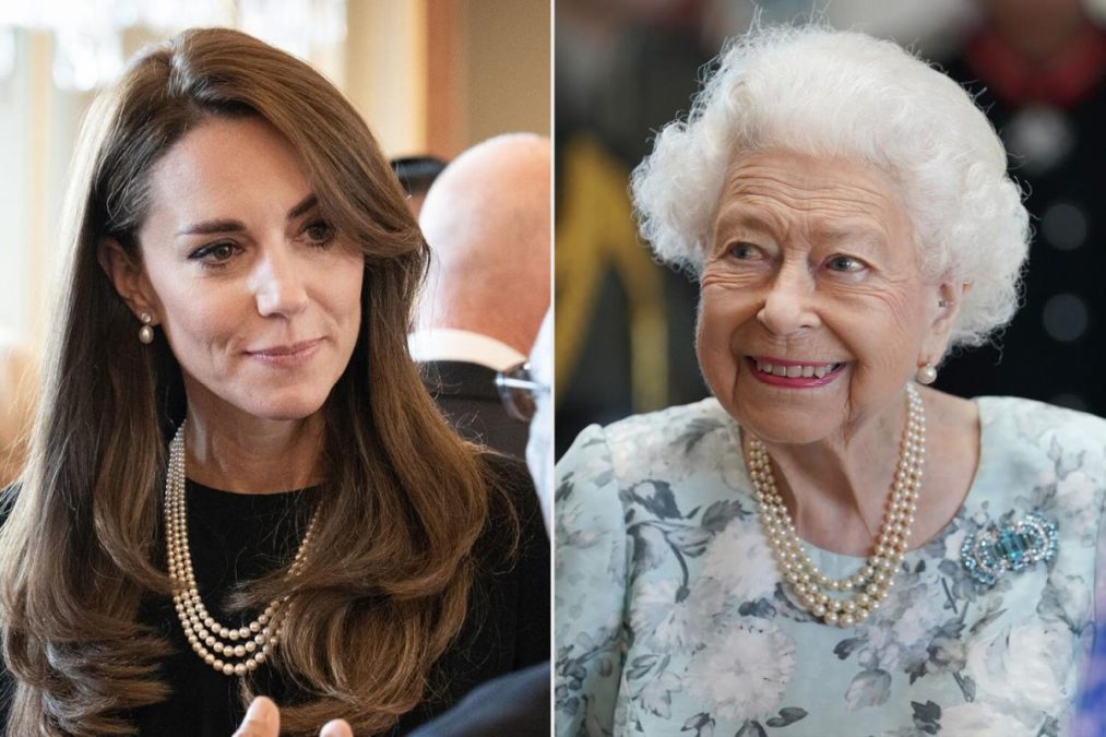 Kate Middleton Wears Queen Elizabeth's Signature Pearl Necklace at ...