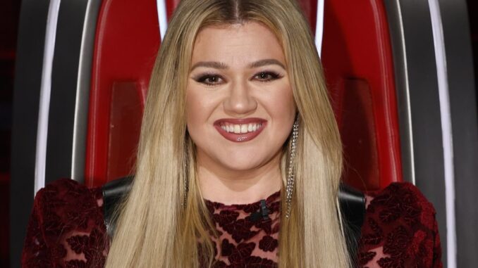 Kelly Clarkson Stuns in See-Through Dress at 'The Voice' Finale