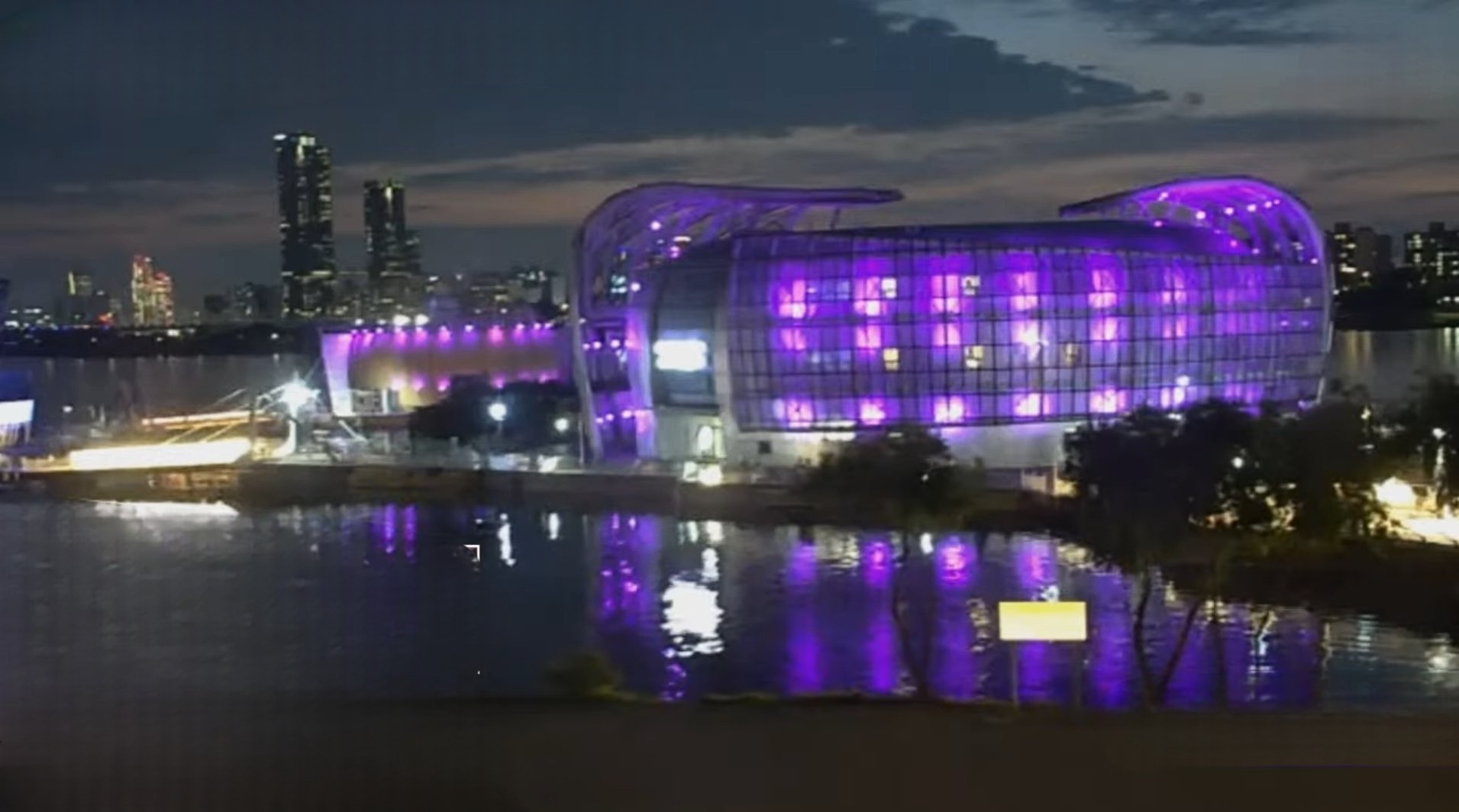 South Koreas BTS Celebrates 10th Anniversary with Purple Lights in Seoul