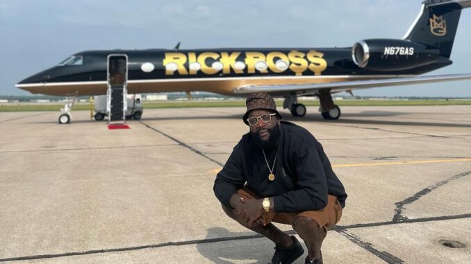 Rick Ross Shows Off New Maybach Airlines Plane at MMG Pool Party