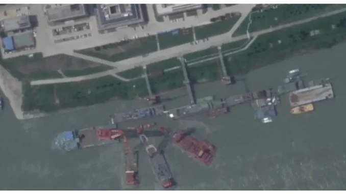 Chinese Nuclear Submarine Sinks During Build, Satellite Imagery Confirms