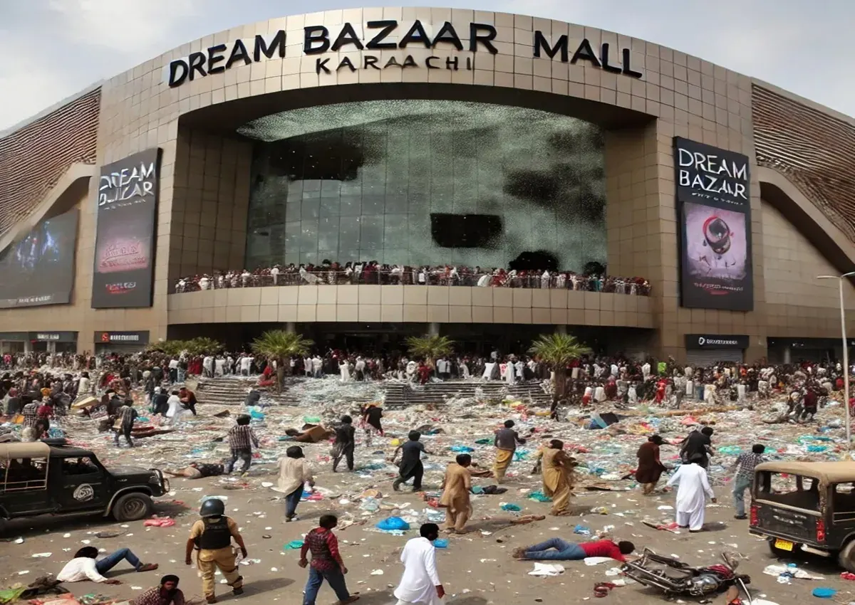 Video: Karachi Dream Bazaar Mall Looted and Vandalized on Opening Day!